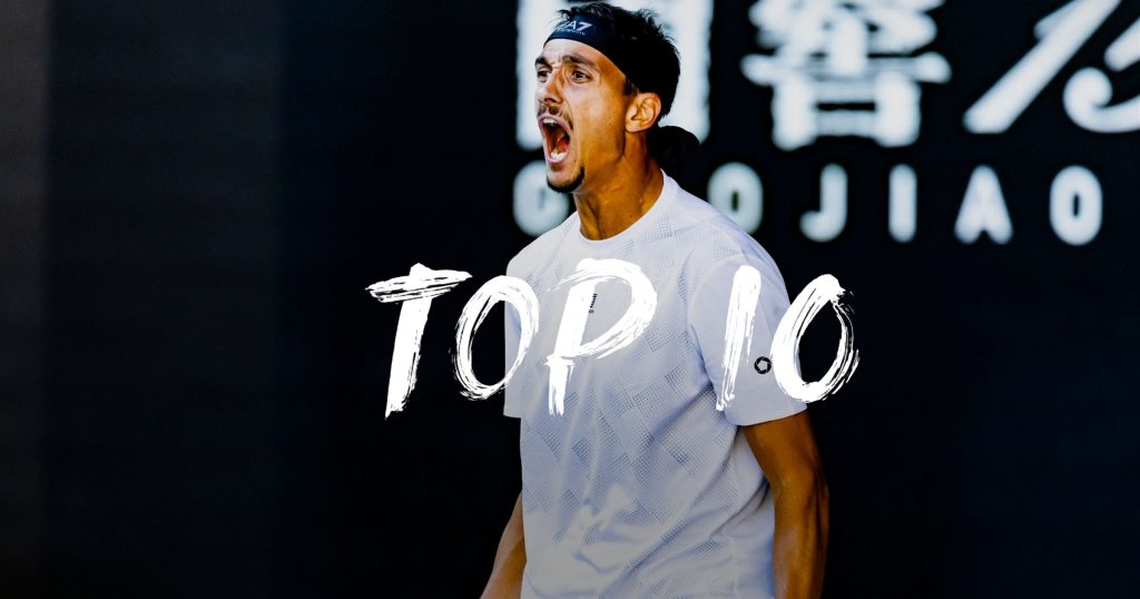 Top 10 Men's Shots from the Australian Open, Featuring Winner Jannik ...