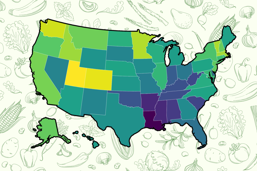 Mapping the Healthiest Eating States in the US | CommsTrader