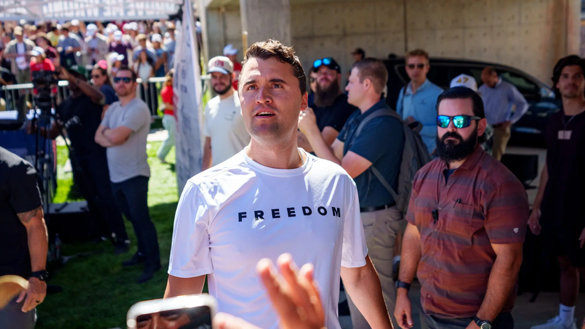 Prowler wearing lab coat arrested after sneaking into Charlie Kirk ...
